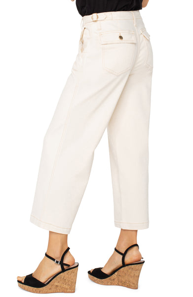 UTILITY STRIDE WIDE LEG CROP W/ SIDE TABS – LIVERPOOL LOS ANGELES