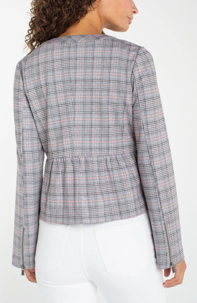 ZIP FRONT PEPLUM JACKET – LIVERPOOL LOS ANGELES