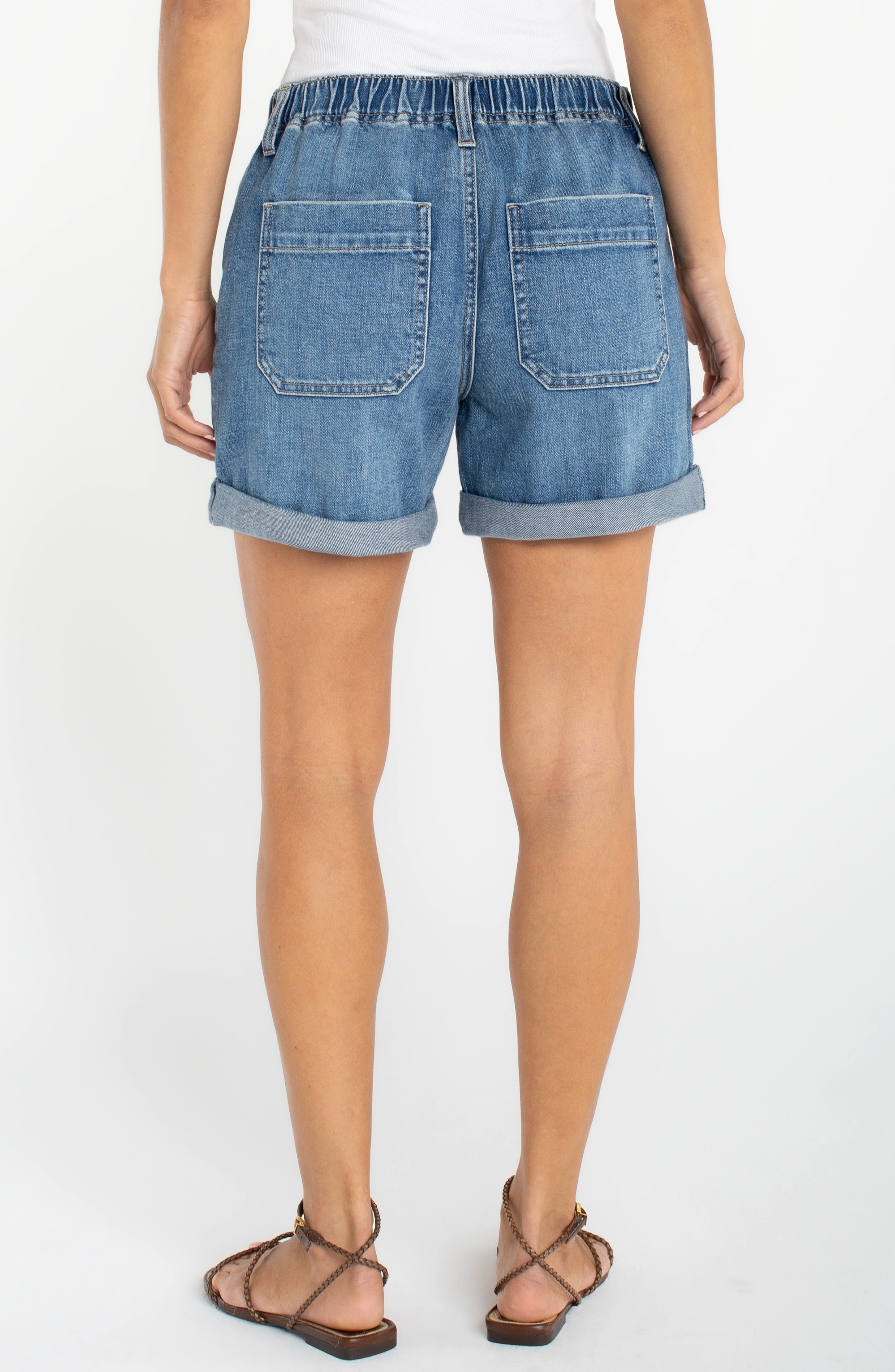 ELASTIC BACK ROLL CUFF SHORT – LIVERPOOL LOS ANGELES
