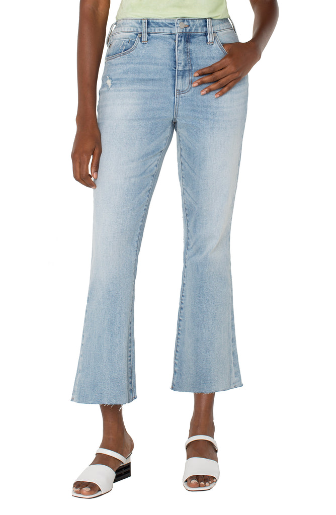 HANNAH HI-RISE CROP FLARE WITH CUT HEM – LIVERPOOL LOS ANGELES HANNAH HI-RISE CROP FLARE WITH CUT HEM – LIVERPOOL LOS ANGELES